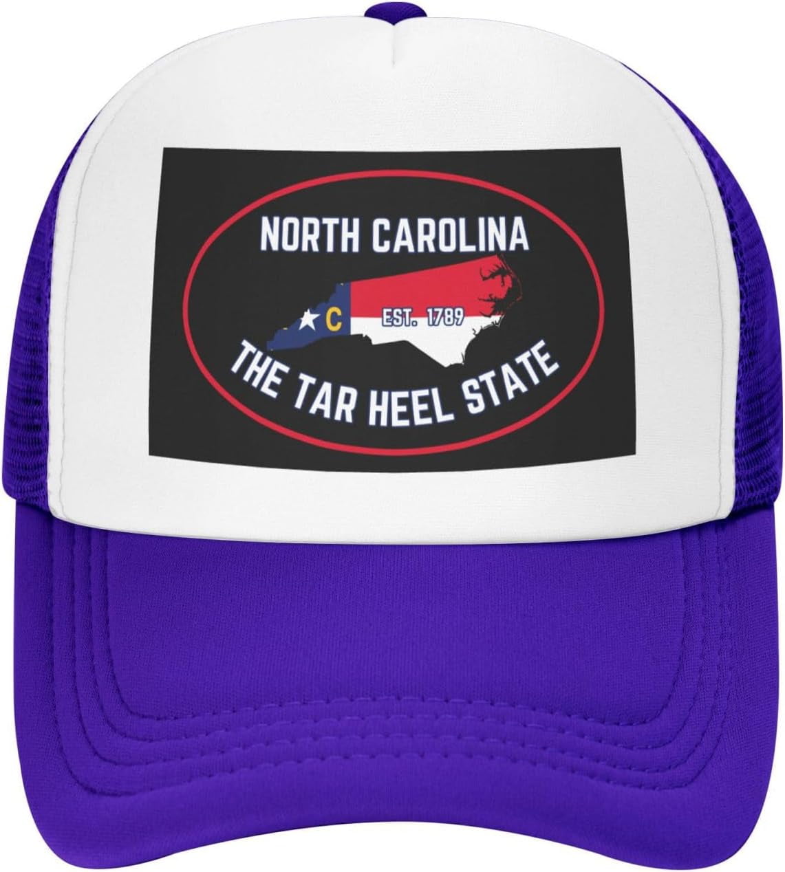 North Carolina The Tar Heel State Hat North Carolina Map Flag Est. 1789 ...