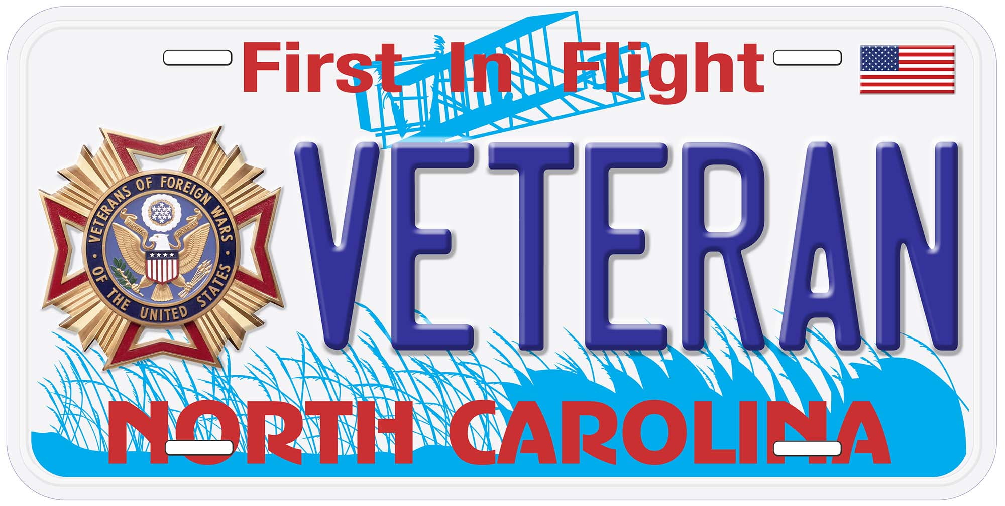 Carolina Veteran License Plate