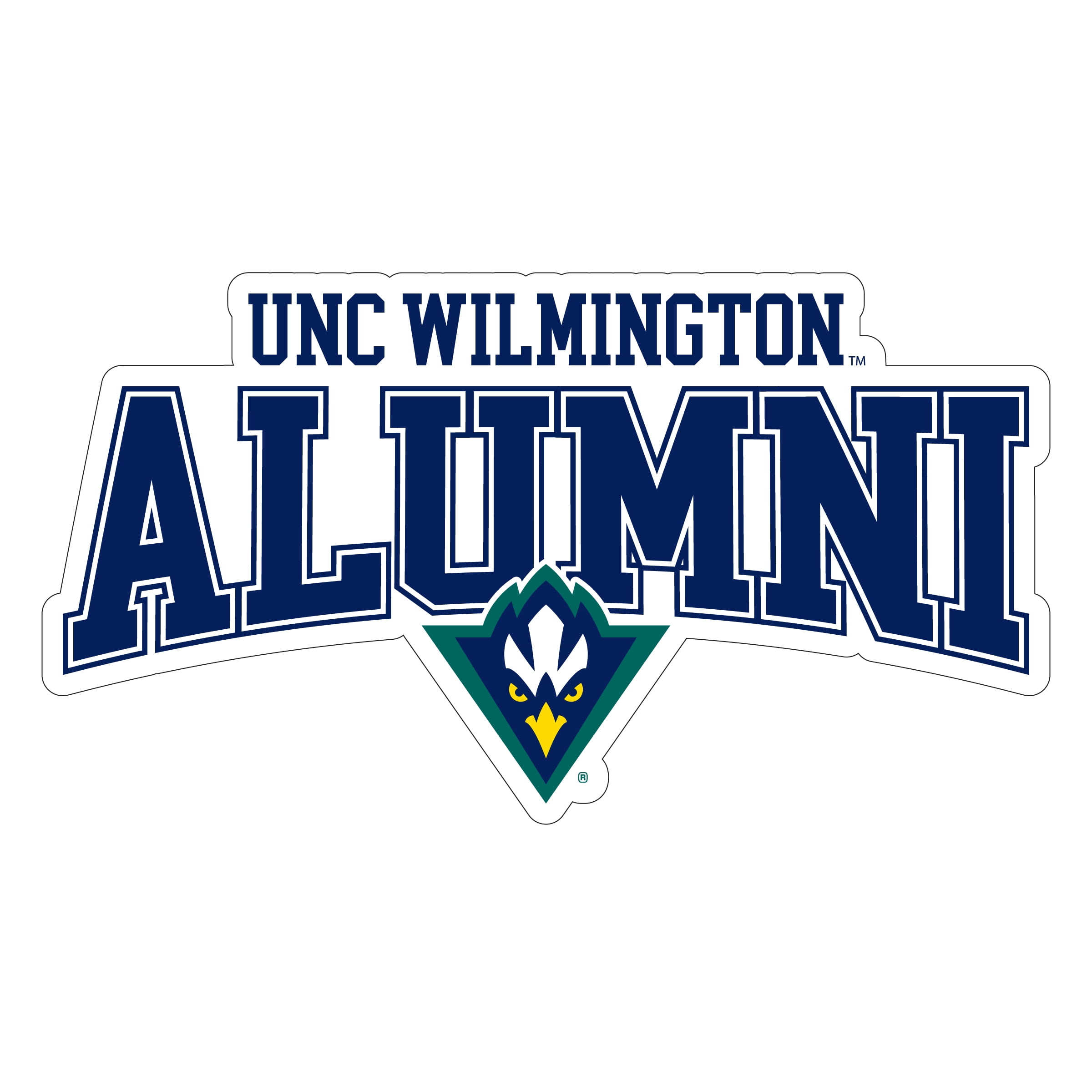 North Carolina Wilmington Seahawks Laser Cut Alumni Vinyl Sticker ...