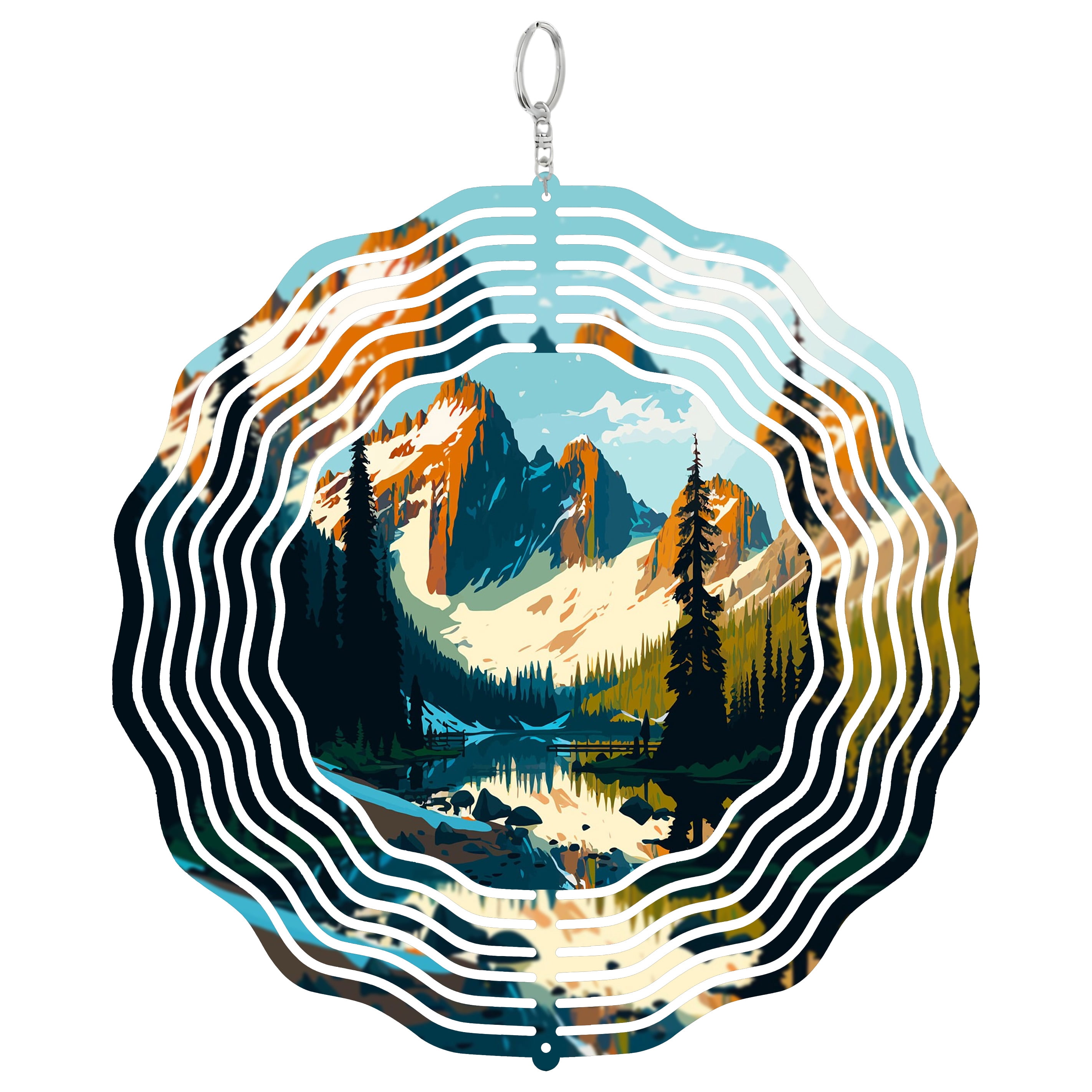 North Cascades National Park 3D Wind Spinner Kinetic Hanging Yard Art ...