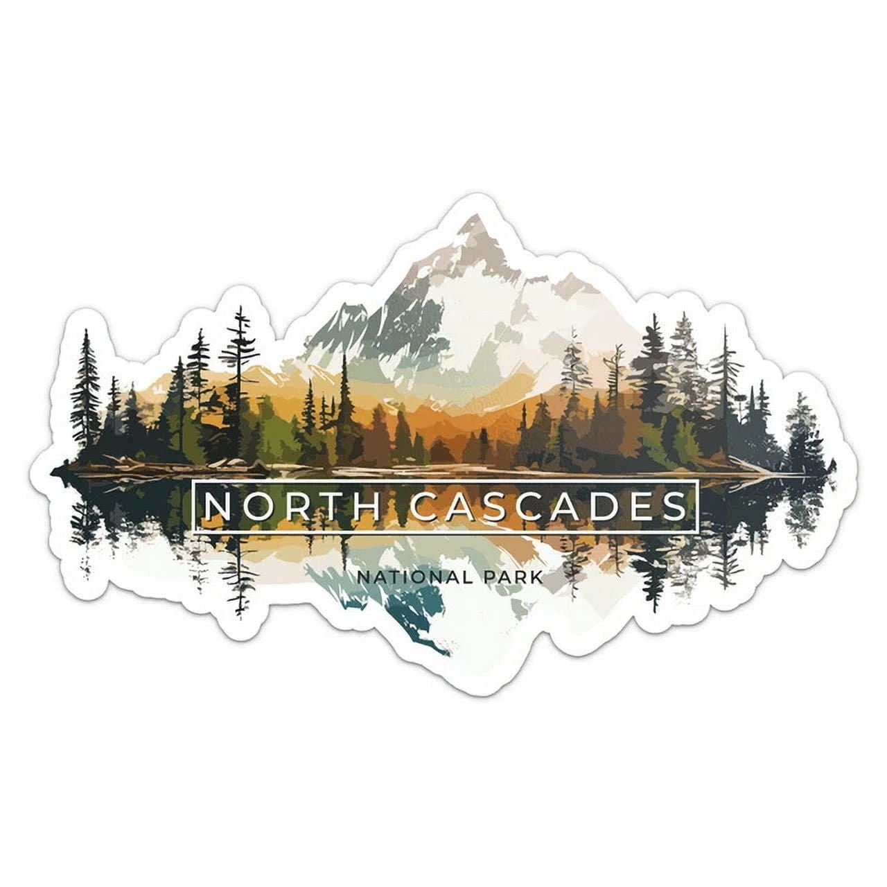 North Cascades National Park Sticker Phone Decal Water Bottle Stickers ...