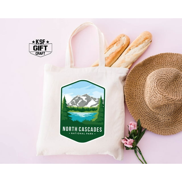North Cascades National Park Tote Bag - Cascade Mountains, Reusable ...