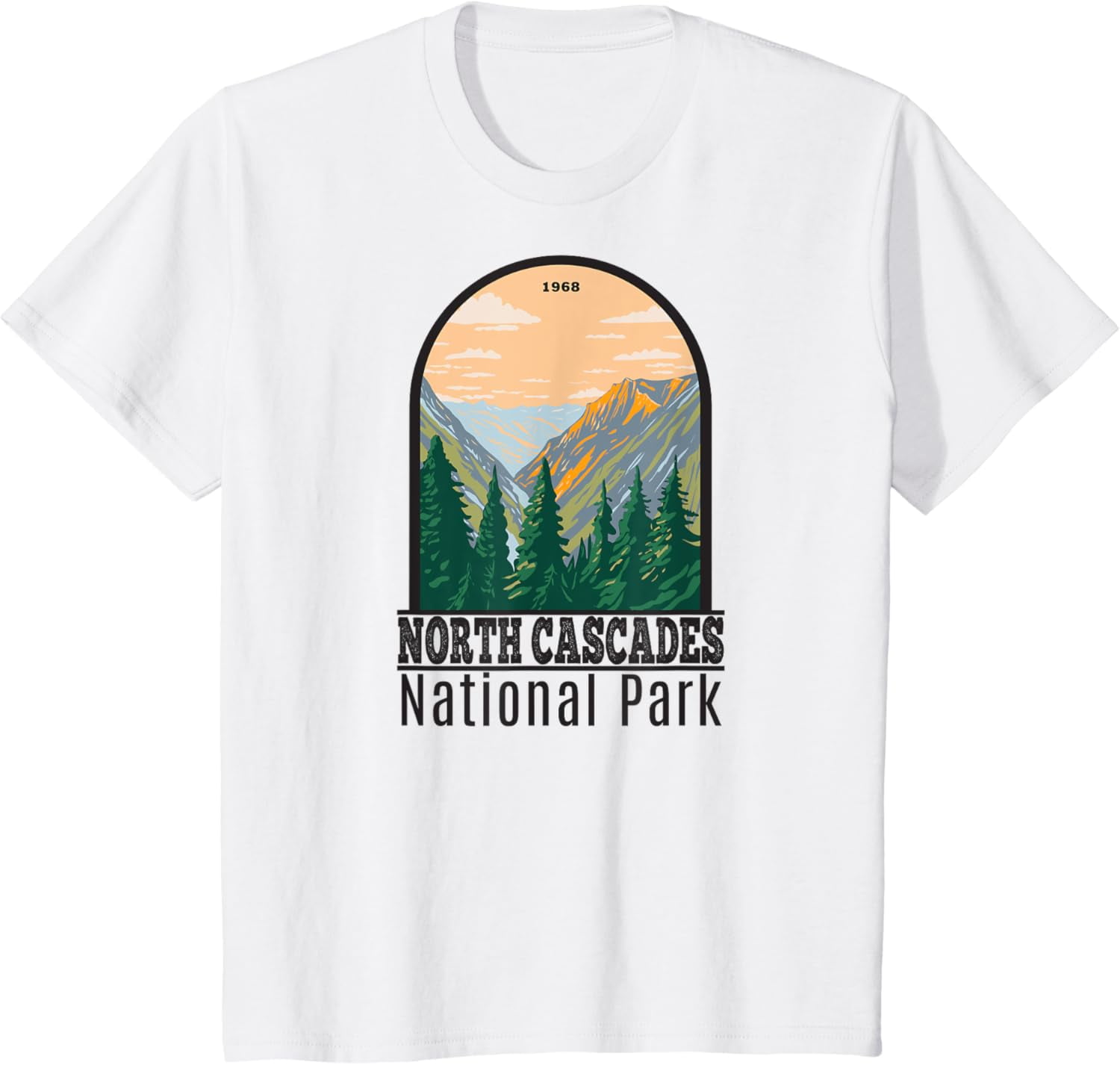 North Cascades National Park Vintage T-Shirt - Walmart.com