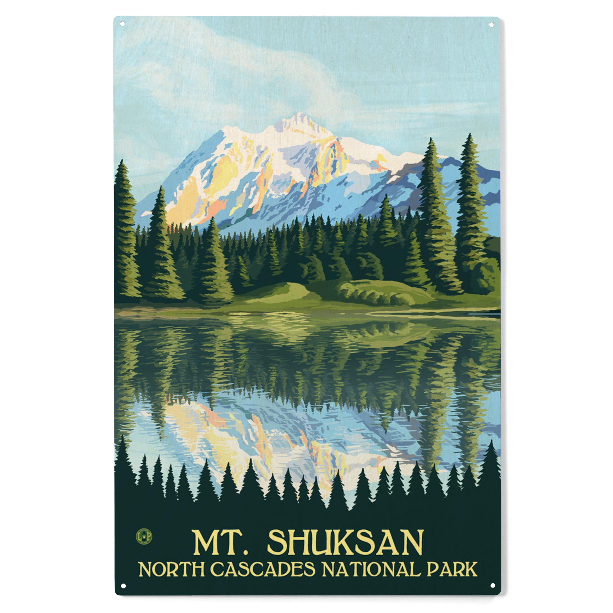 North Cascades National Park, Washington, Mount Shuksan Birch Wood Wall ...