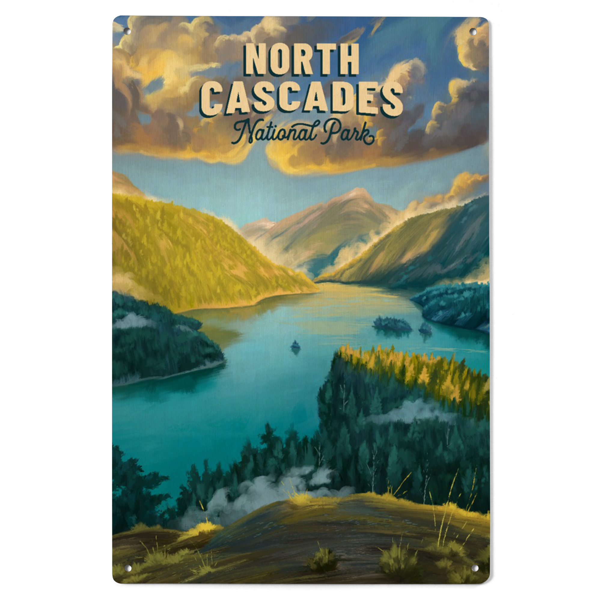North Cascades National Park, Washington, Oil Painting National Park ...