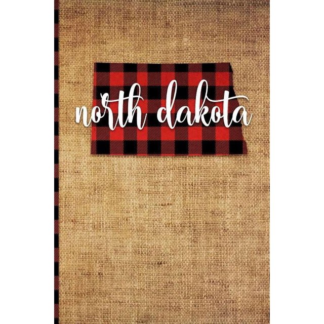 North Dakota: 6' x 9' | 108 Pages: Buffalo Plaid North Dakota State ...