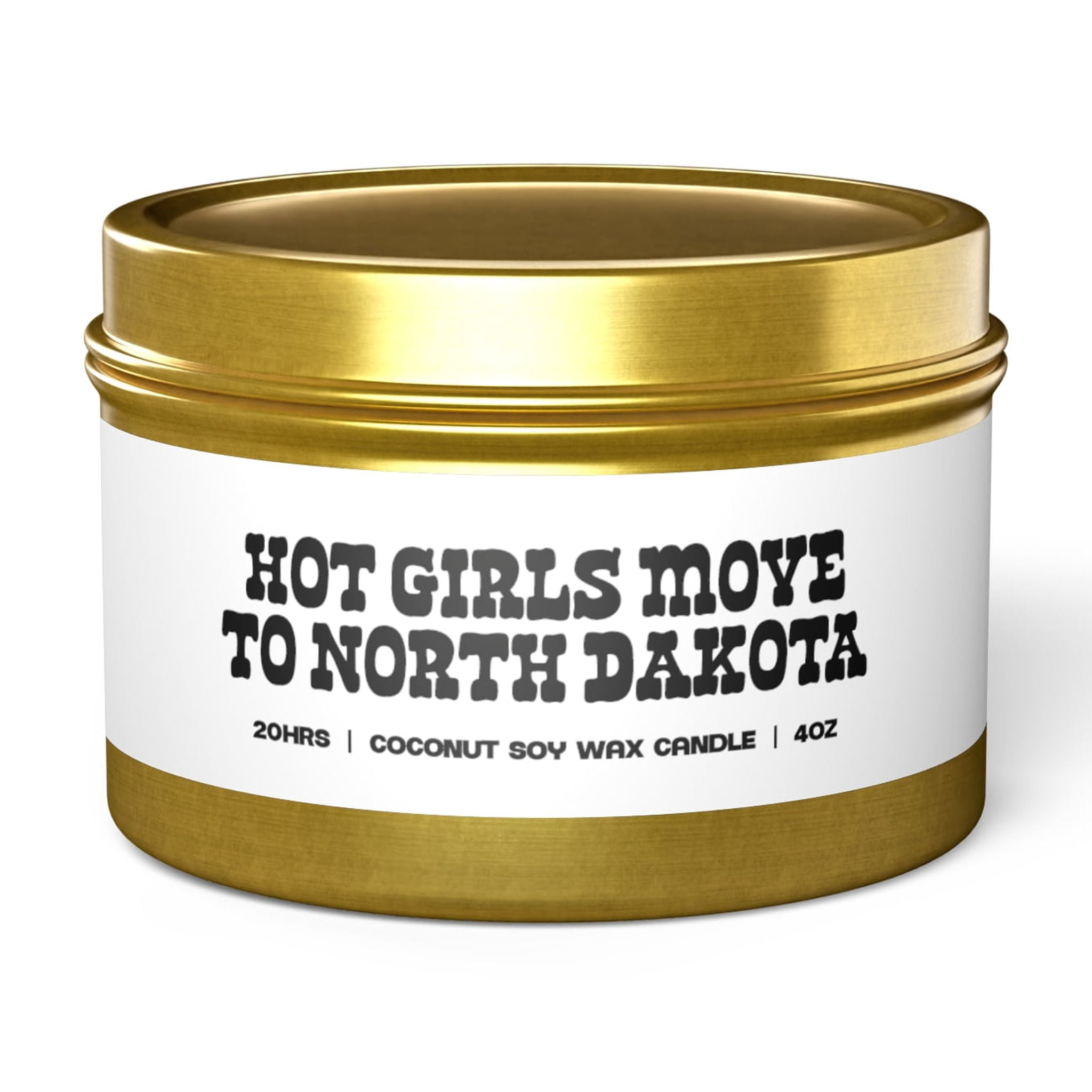 North Dakota ND Moving Away Tin Candle Gifts Home Office Decor Vanilla ...