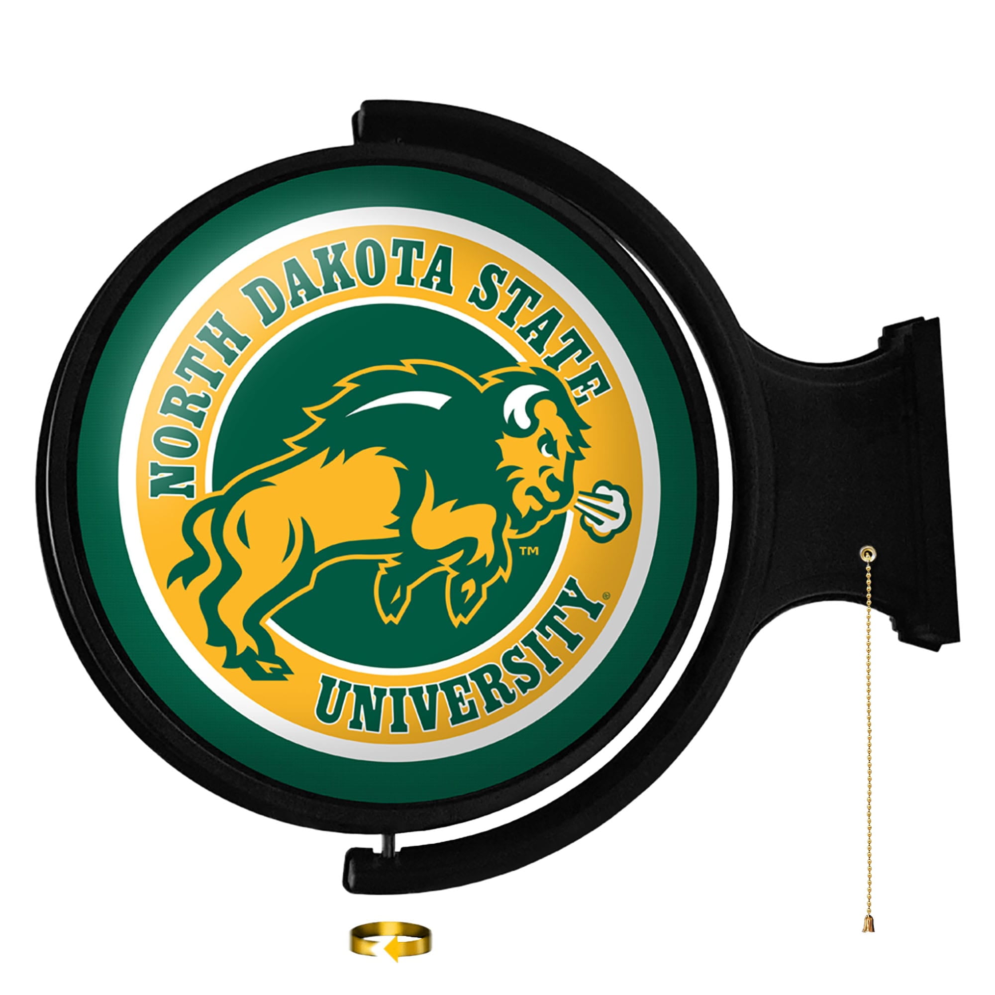NDSU Bison Team Logo 21'' x 23'' Rotating Lighted Wall Sign - Walmart.com