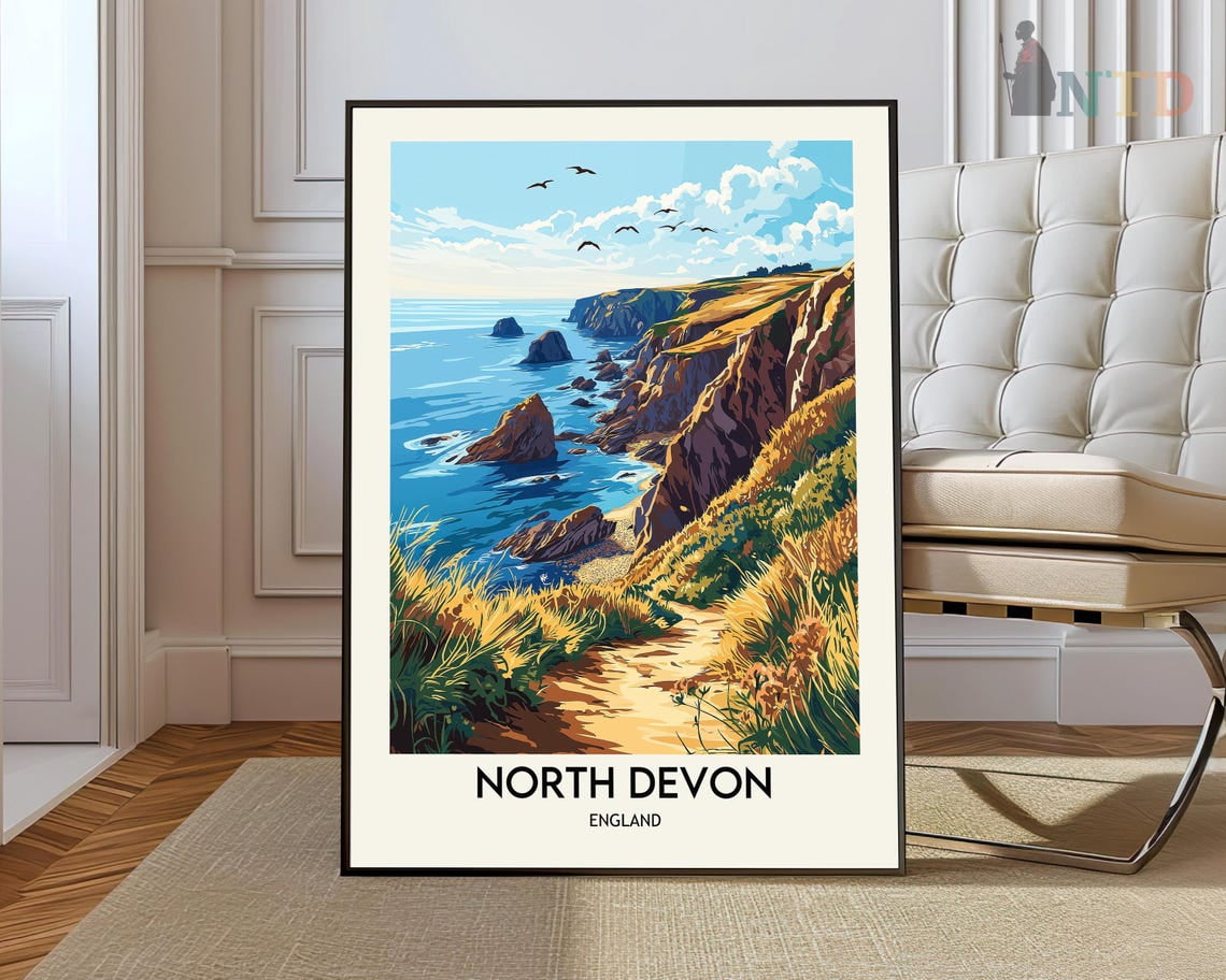 North Devon Print, North Devon Wall Art, North Devon Poster, North Devon Photo, North Devon ...