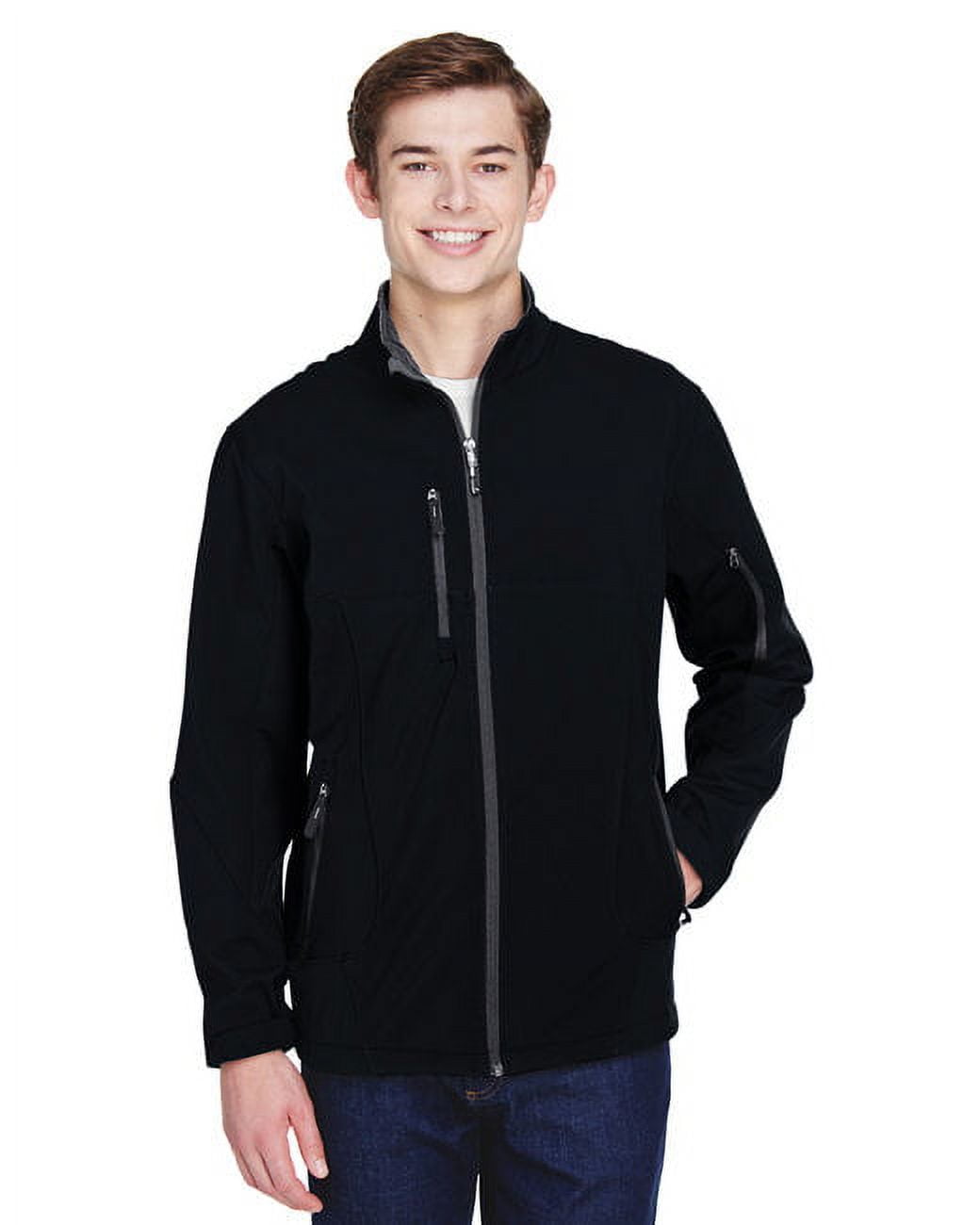 North End 88156 Men's Compass Colorblock Three-Layer Fleece Bonded Soft ...