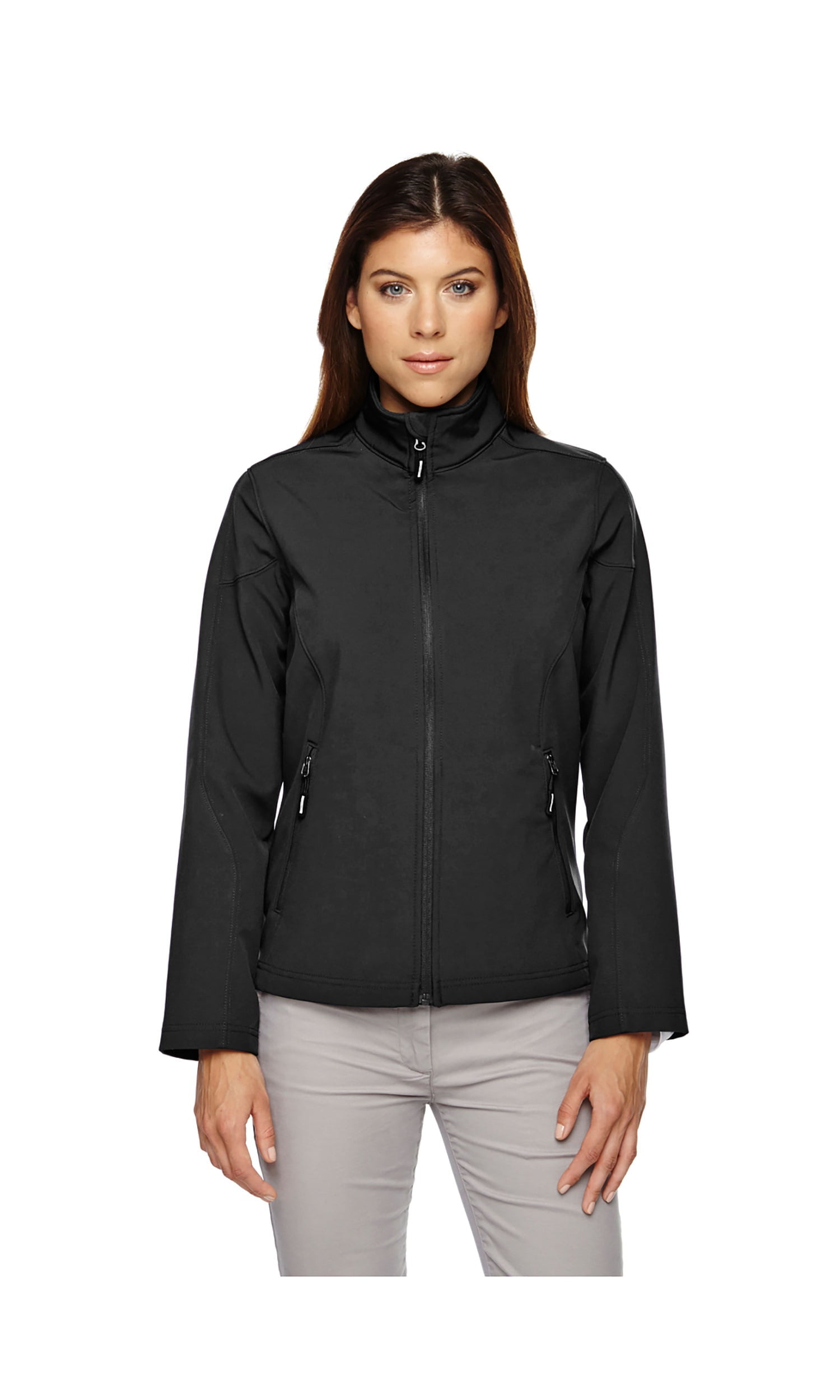 North End Ladies Cruise Two-Layer Fleece Bonded Shell Jacket, Style ...