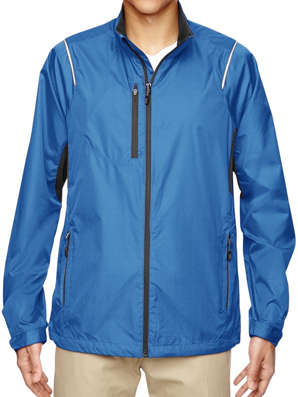 North End Men's Sustain Eco Lightweight Full-Zip Packable Golf Jacket ...
