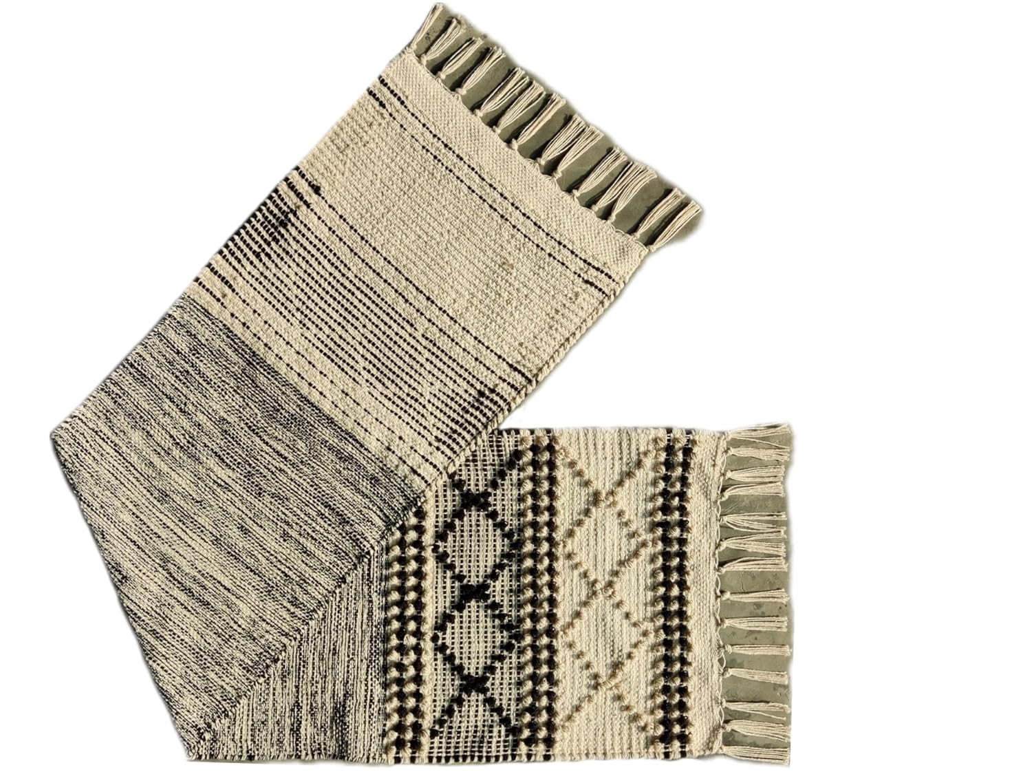 North Field Handloom Table Runner 100 Cotton Ethnic Design The Style of ...