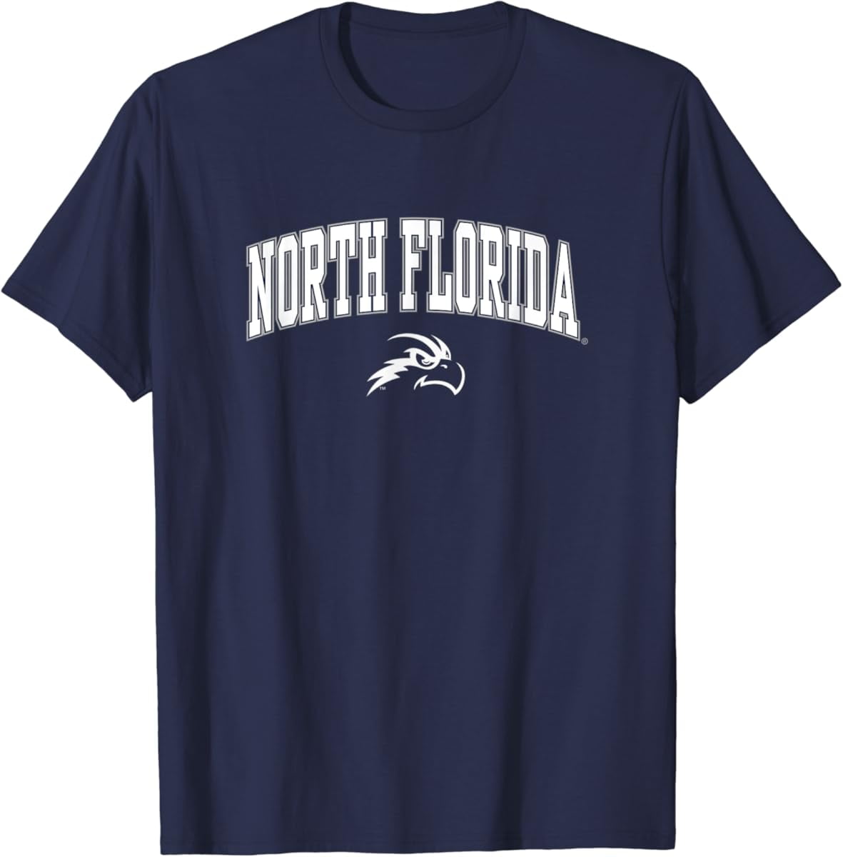 North Florida Ospreys Arch Over Logo Officially Licensed T-Shirt ...