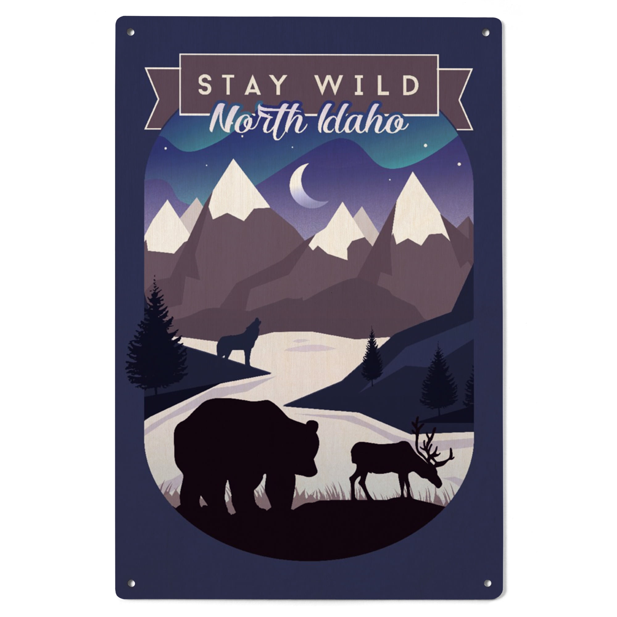 North Idaho, Northern Lights, Night Scene, Stay Wild, Bear and Mountain ...