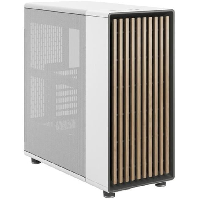 North Mid-Tower Case with Mesh Side Panel, White - Walmart.com