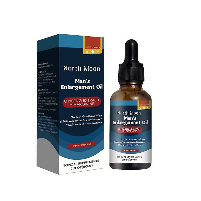 North Moon Mens Body Massage Essential Oil Mens Body Care Enhance Endurance Vigor Massage