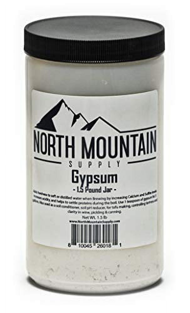 North Mountain Supply - GY-1.5lb Food Grade Calcium Sulfate (Gypsum) (1 ...