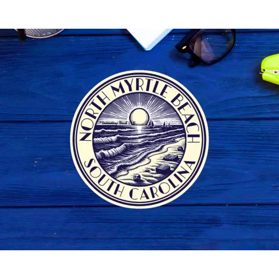 North Myrtle Beach South Carolina Sticker Decal Sticker Sc Phone Decal ...