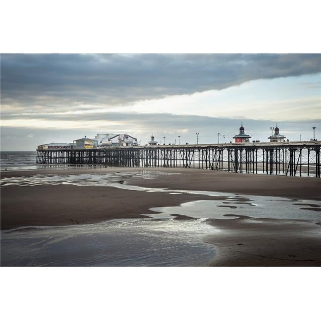 North Pier; Blackpool Lancashire England Poster Print - Walmart.com