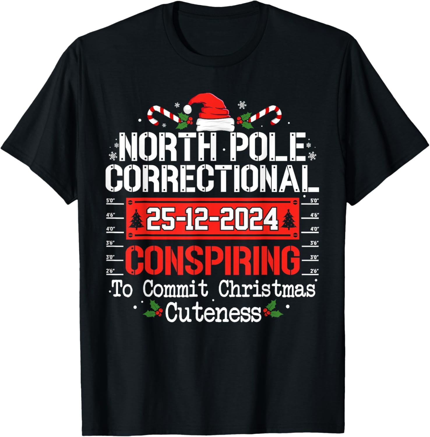 North Pole Correctional Conspiring Matching Family Christmas T-Shirt ...