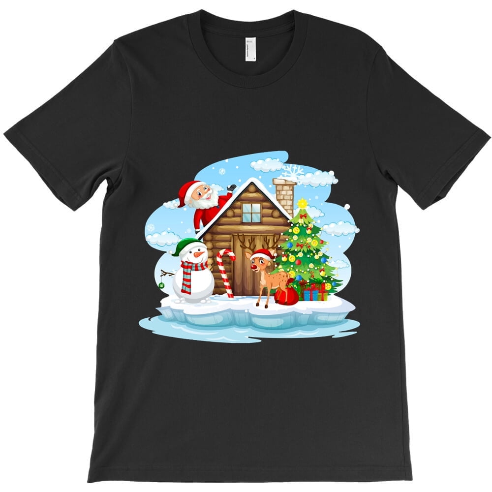 North Pole Funny St. Nick Snowman And Rudolph Christmas Graphic H25679 ...