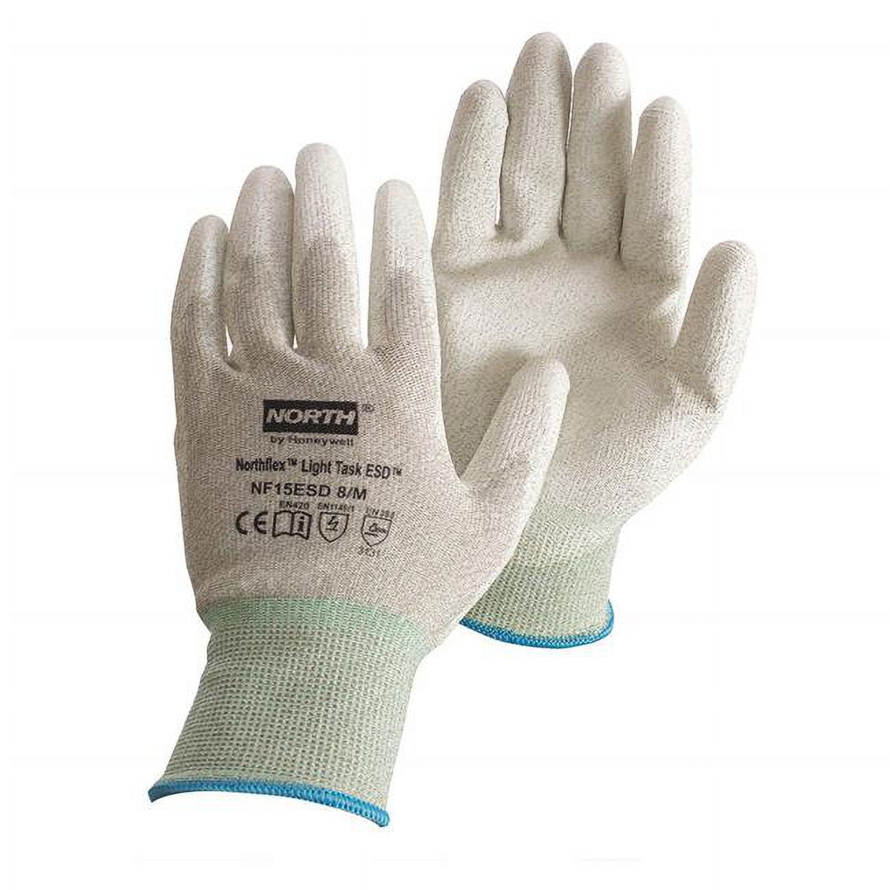 North Safety 068-NF15ESD-9L Light Task Electrostatic Discharge Glove ...