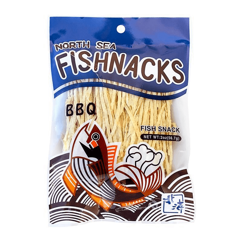 North Sea Fishsnack BBQ Flavor Think 56g - Walmart.com