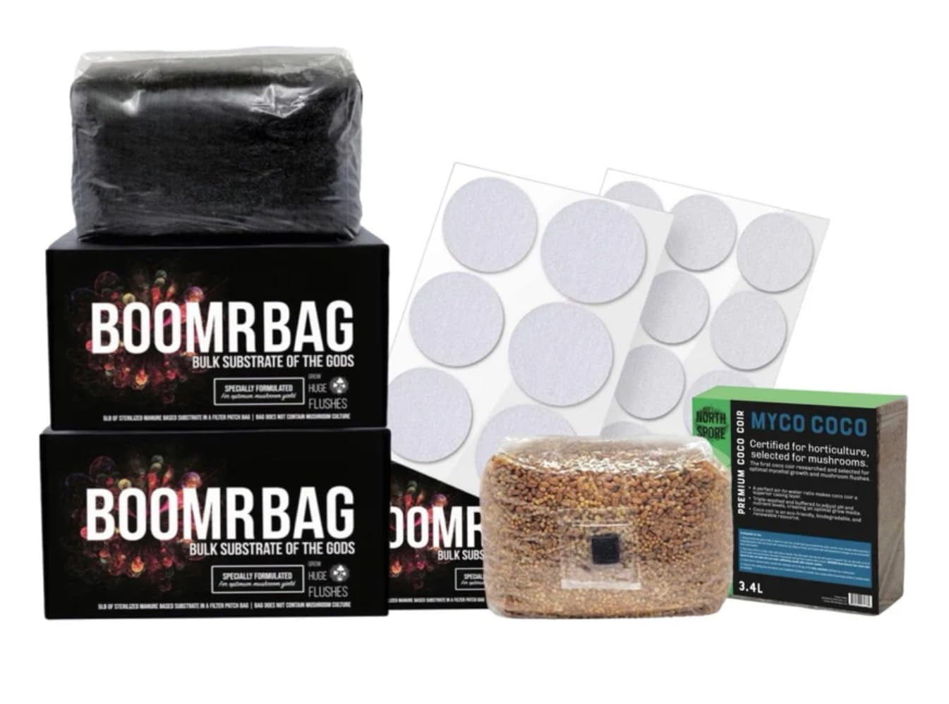 North Spore Boomr Bag Monotub Refill Kit for BoomrBin | Boomr Bag ...