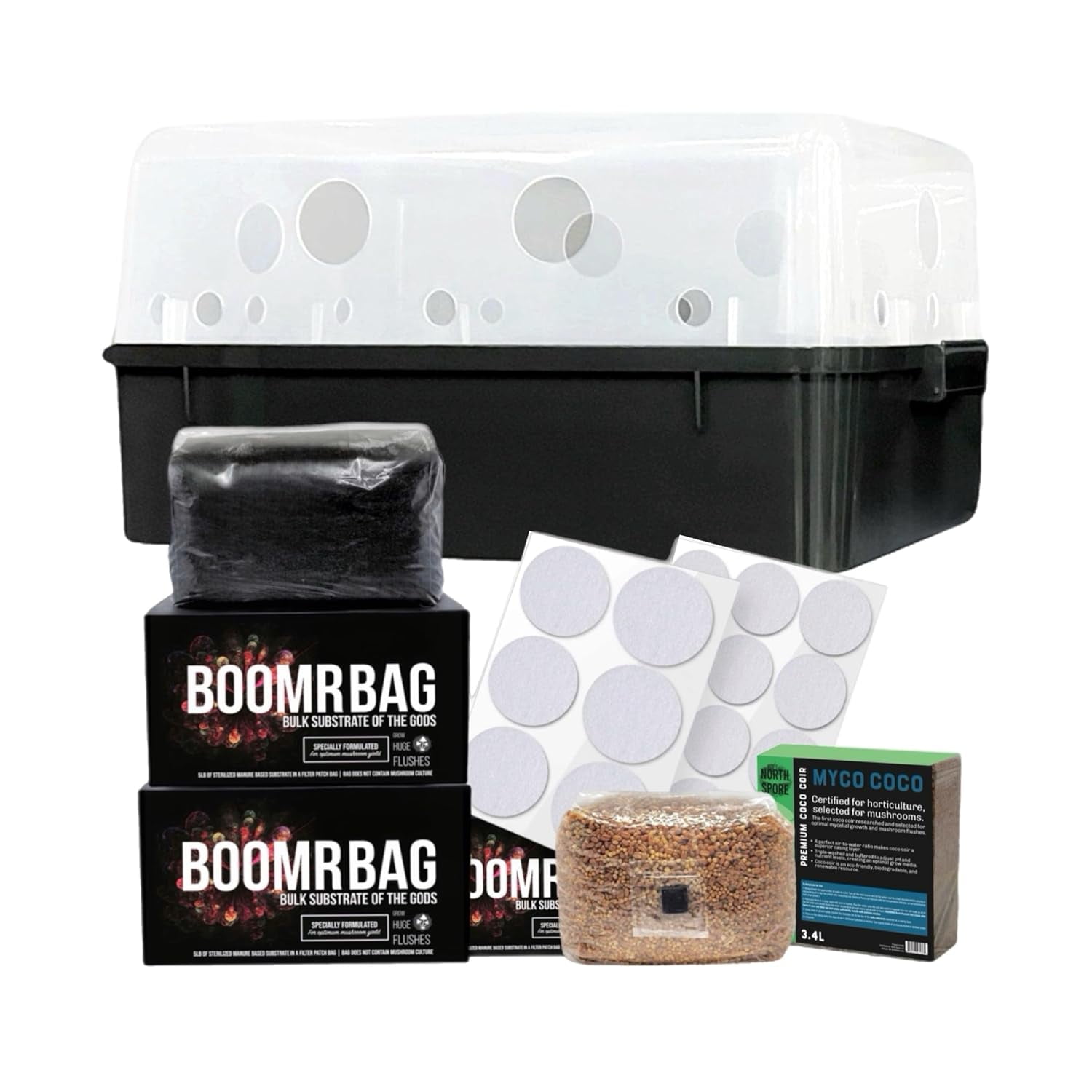 North Spore 'Boomr Bin' Monotub Mushroom Grow Kit | Complete Dung ...