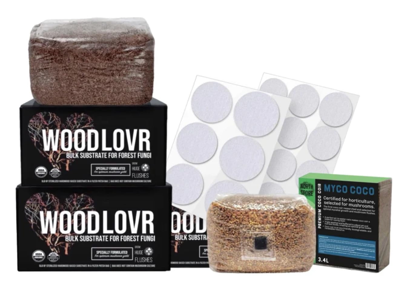 North Spore Wood Lvr BoomrBin Monotub Refill Kit | Substrate for Wood ...