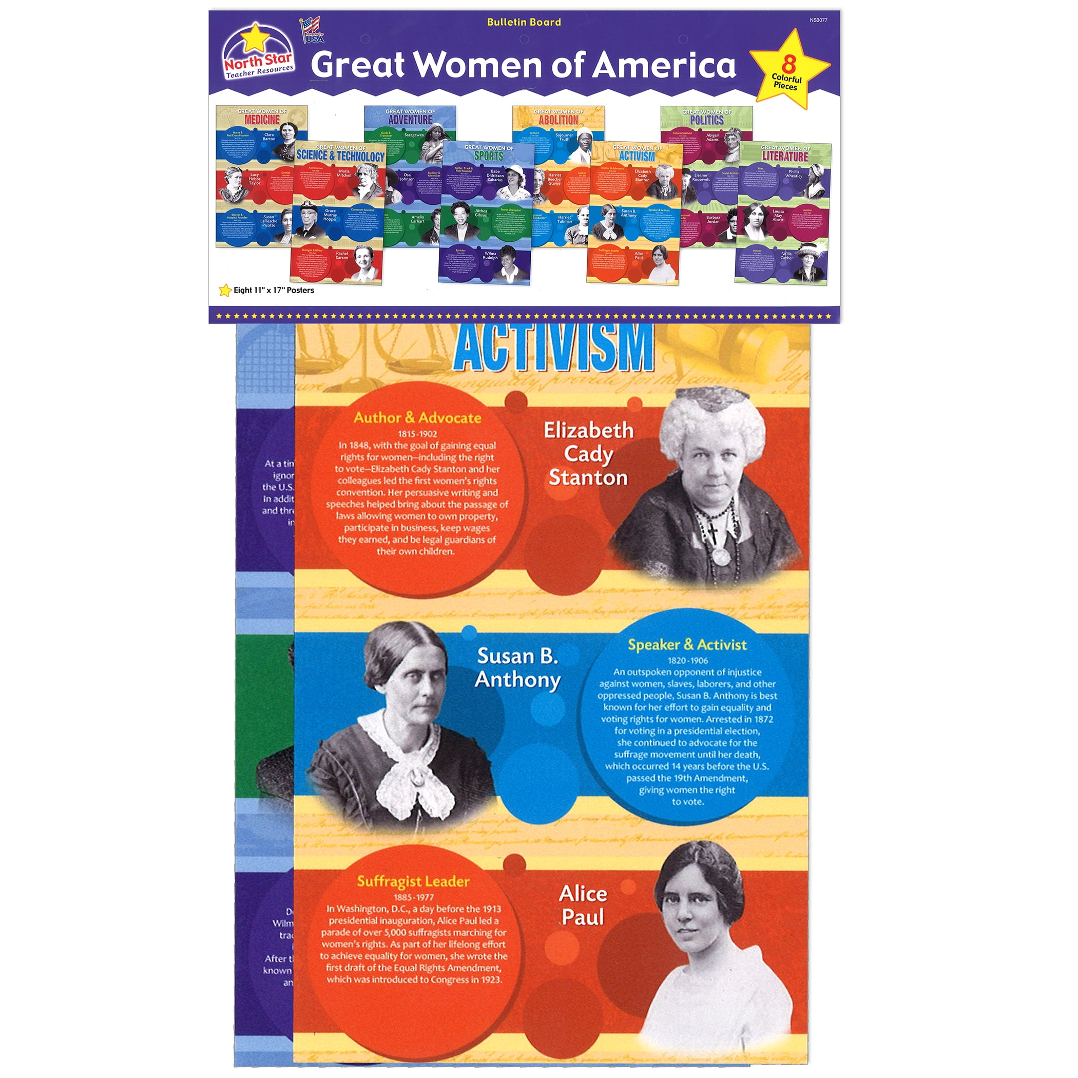 North Star Teacher Resources Great Women of America Bulletin Board Set ...