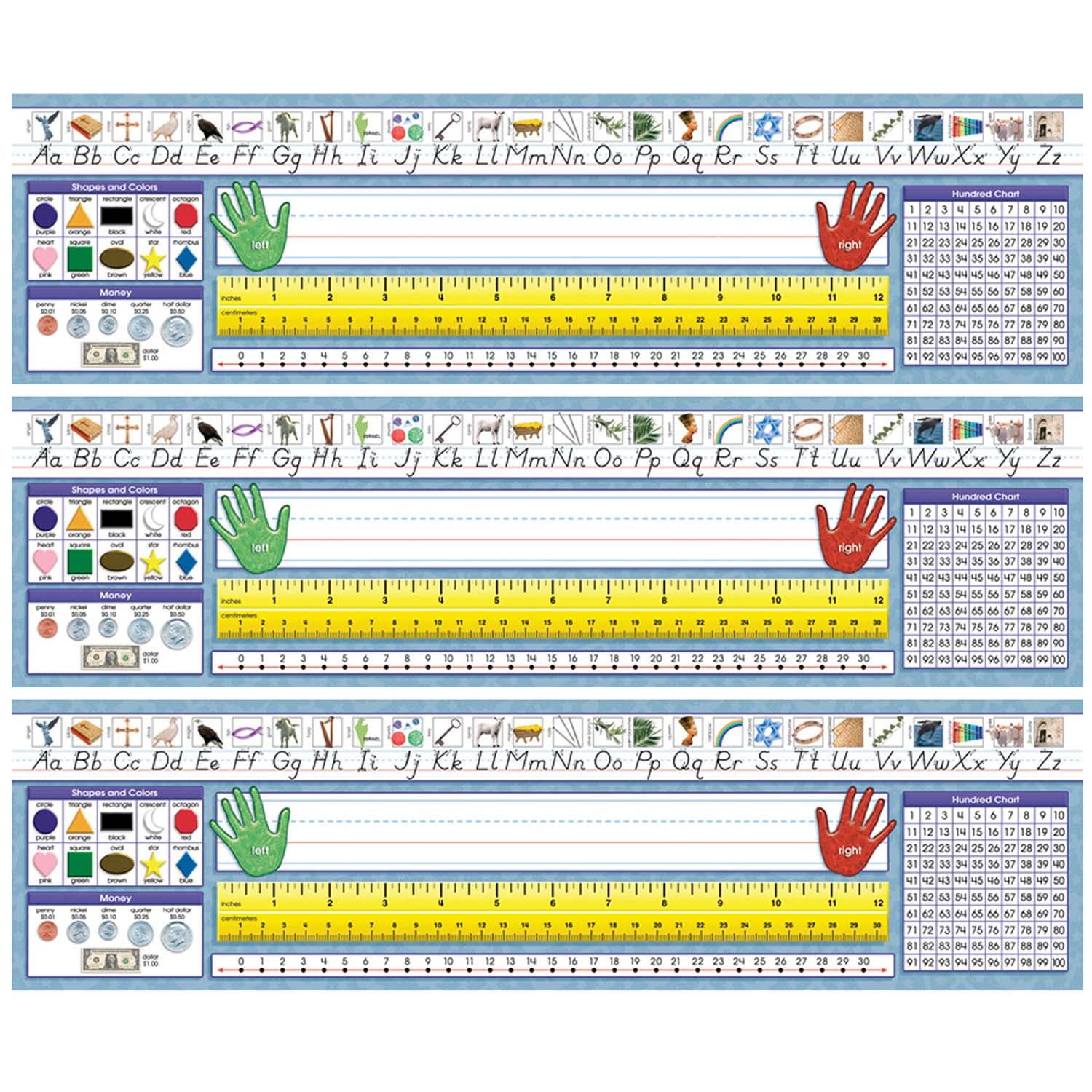 North Star Teacher Resources Traditional Manuscript Primary Desk Plates ...