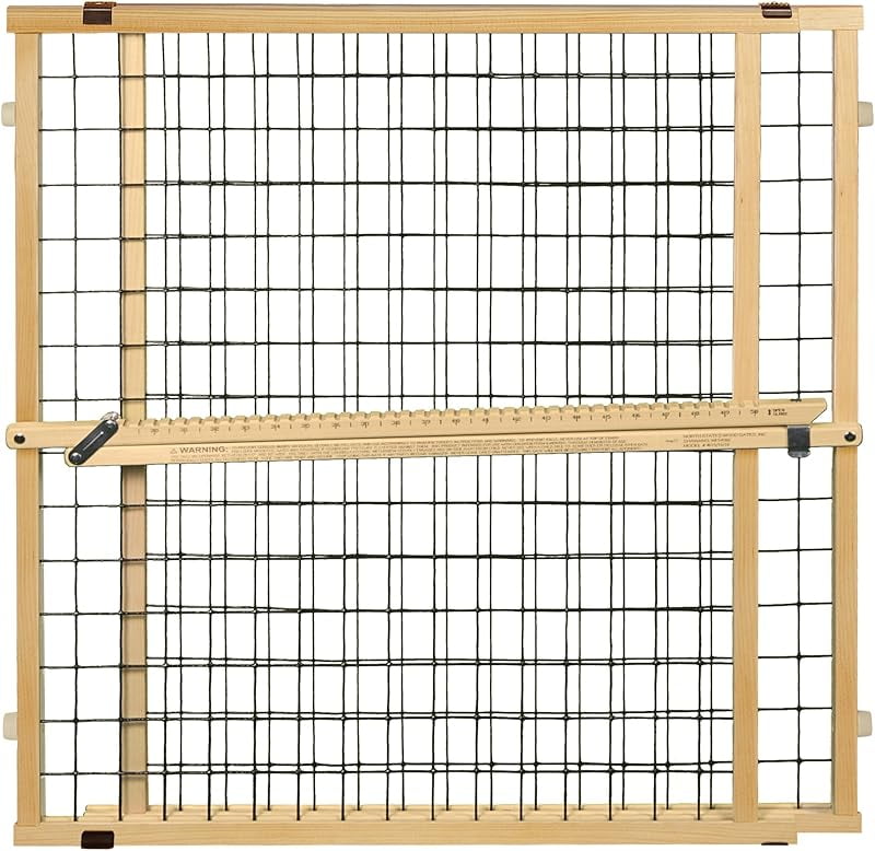 North States 4618A Wire Mesh Gate, Wood, Vinyl Coated, 32 in H x 29-1/2 ...