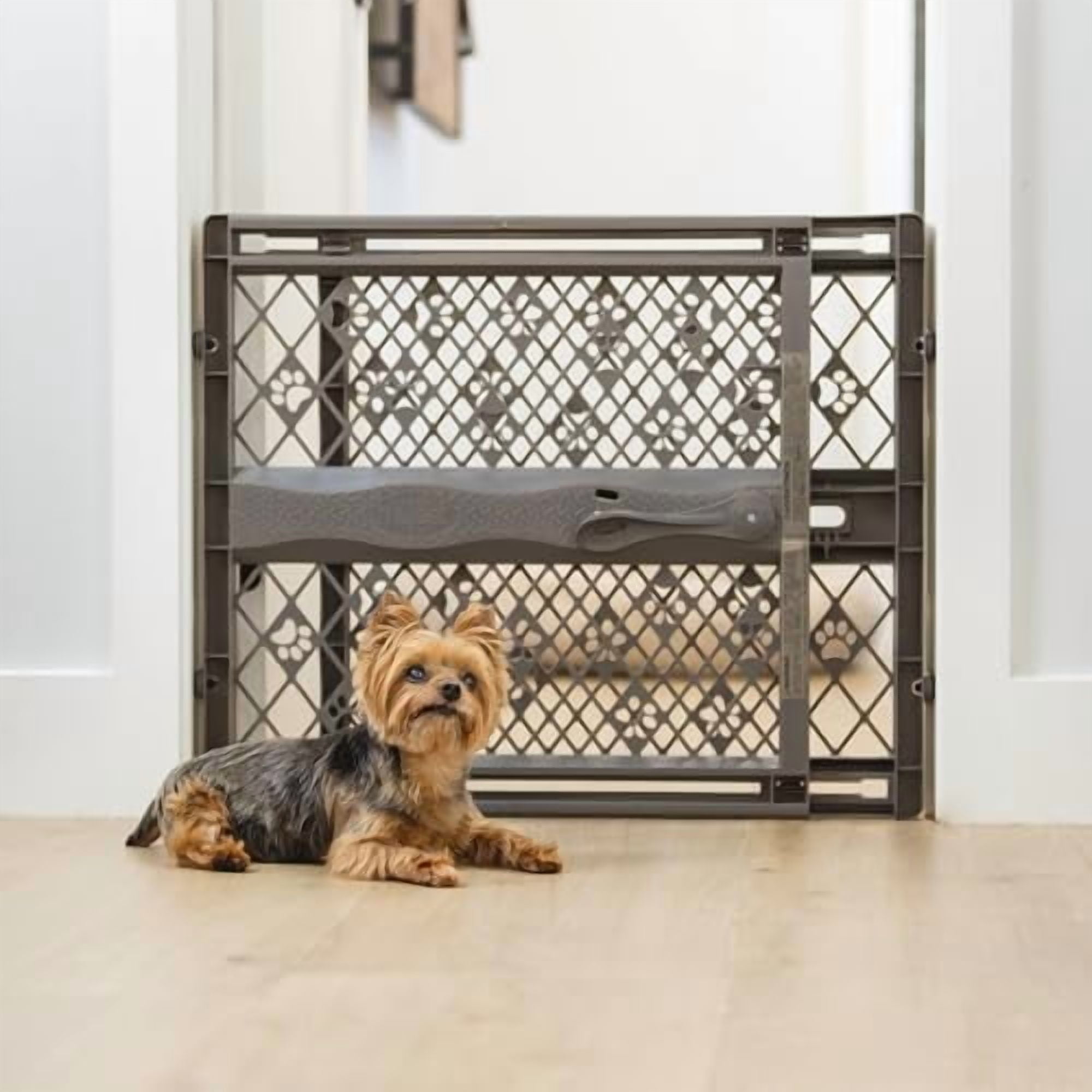 North States Paws Portable Pet Gate: 26-40" Wide. Pressure Mount. No ...