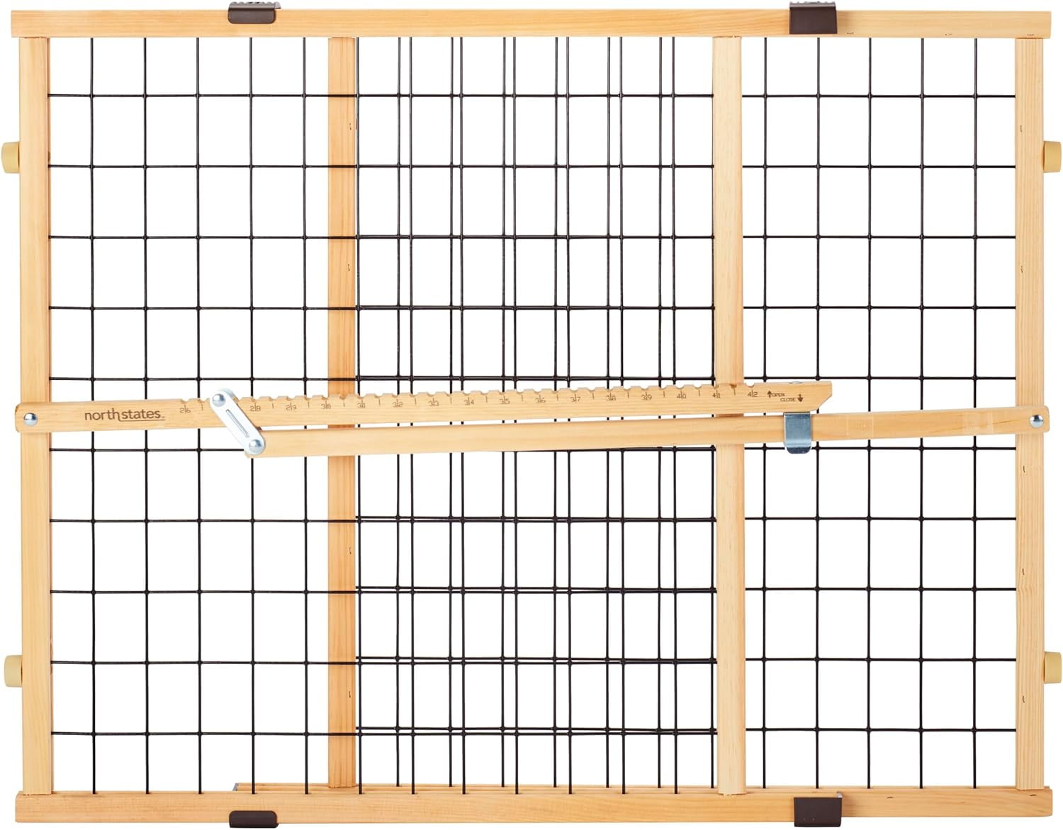 North States Wire Mesh Dog Gate: 29.5-48" Wide. Pressure Mount. No ...