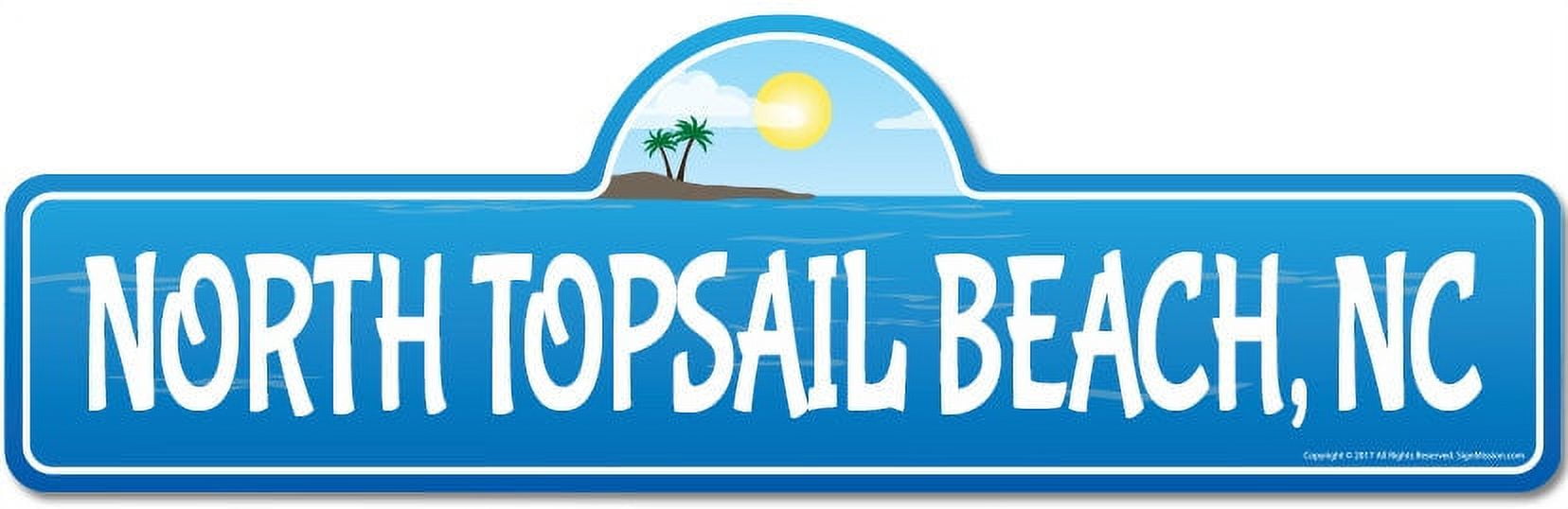 North Topsail NC North Carolina Beach Street Sign | Indoor/Outdoor ...