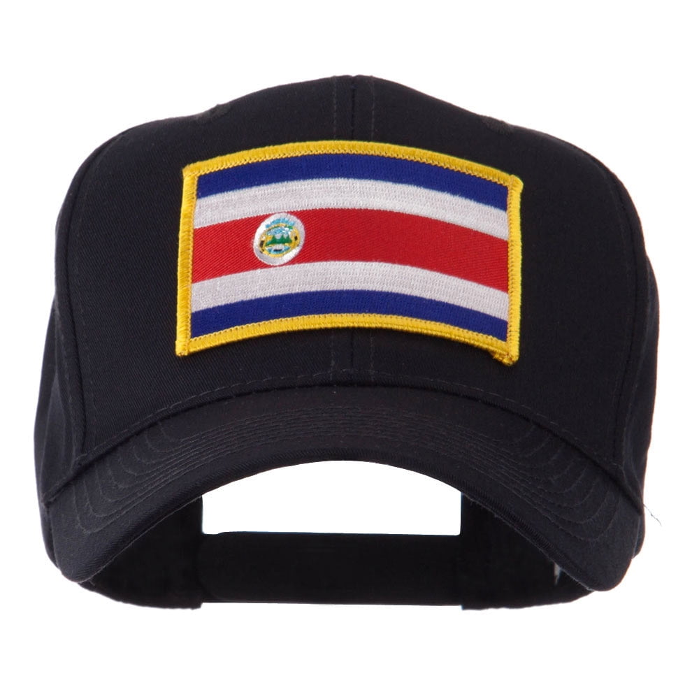 North and South America Flag Embroidered Patch Cap - Costa Rica OSFM ...