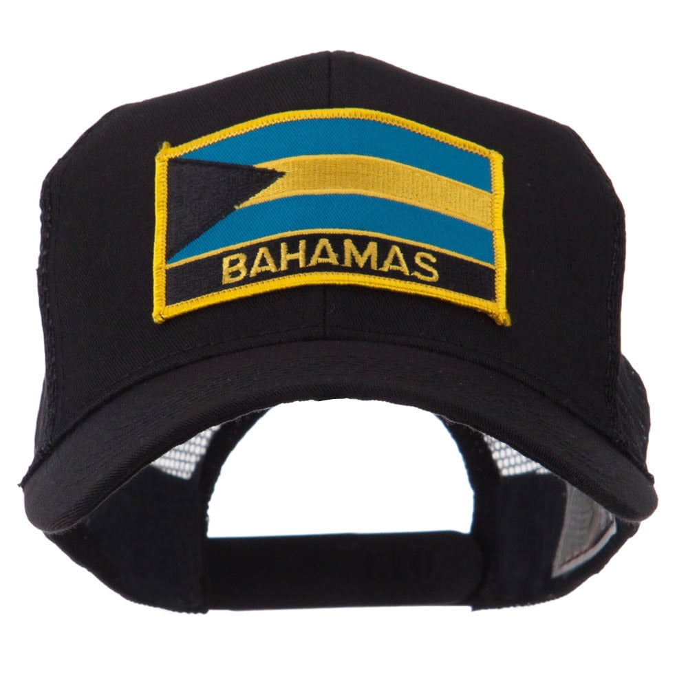 North and South America Flag Letter Patched Mesh Cap - Bahamas OSFM ...