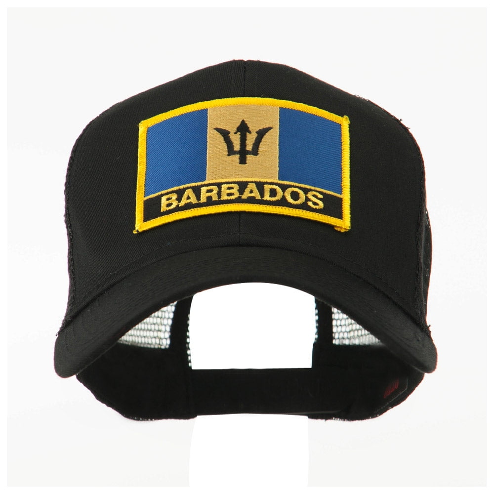 North and South America Flag Letter Patched Mesh Cap - Barbados OSFM ...