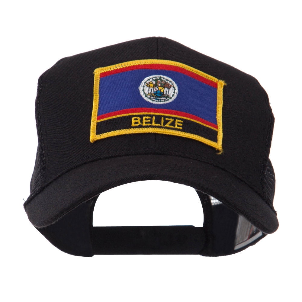 North and South America Flag Letter Patched Mesh Cap - Belize OSFM ...
