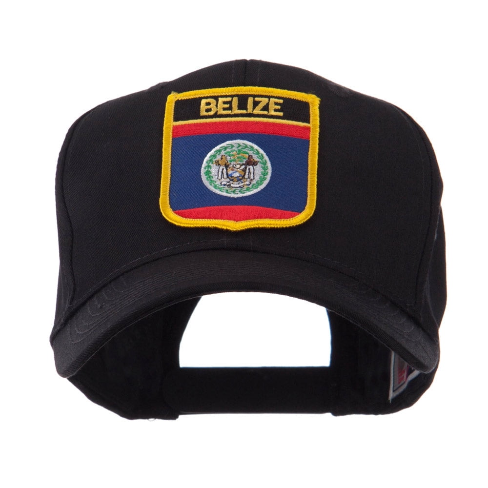 North and South America Flag Shield Patch Cap - Belize OSFM - Walmart.com