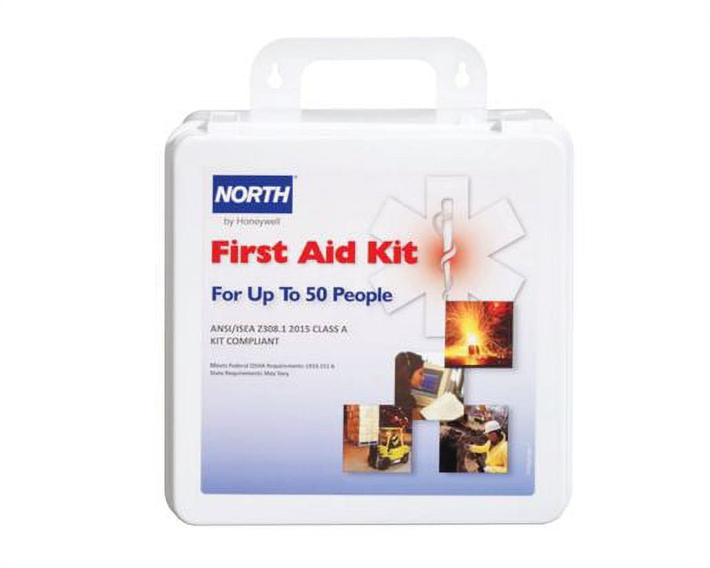 North by Honeywell White Plastic Portable 50 Person First Aid Kit ...