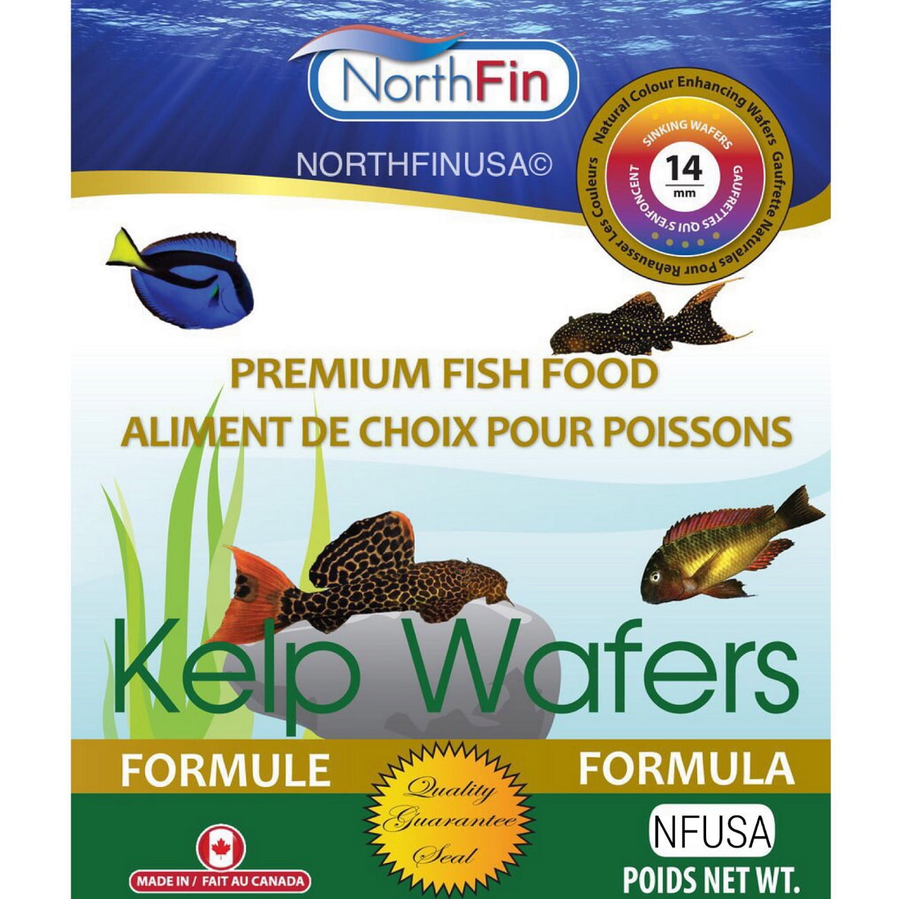 NorthFin Kelp Wafers - 14 mm - 100 g - Walmart.com