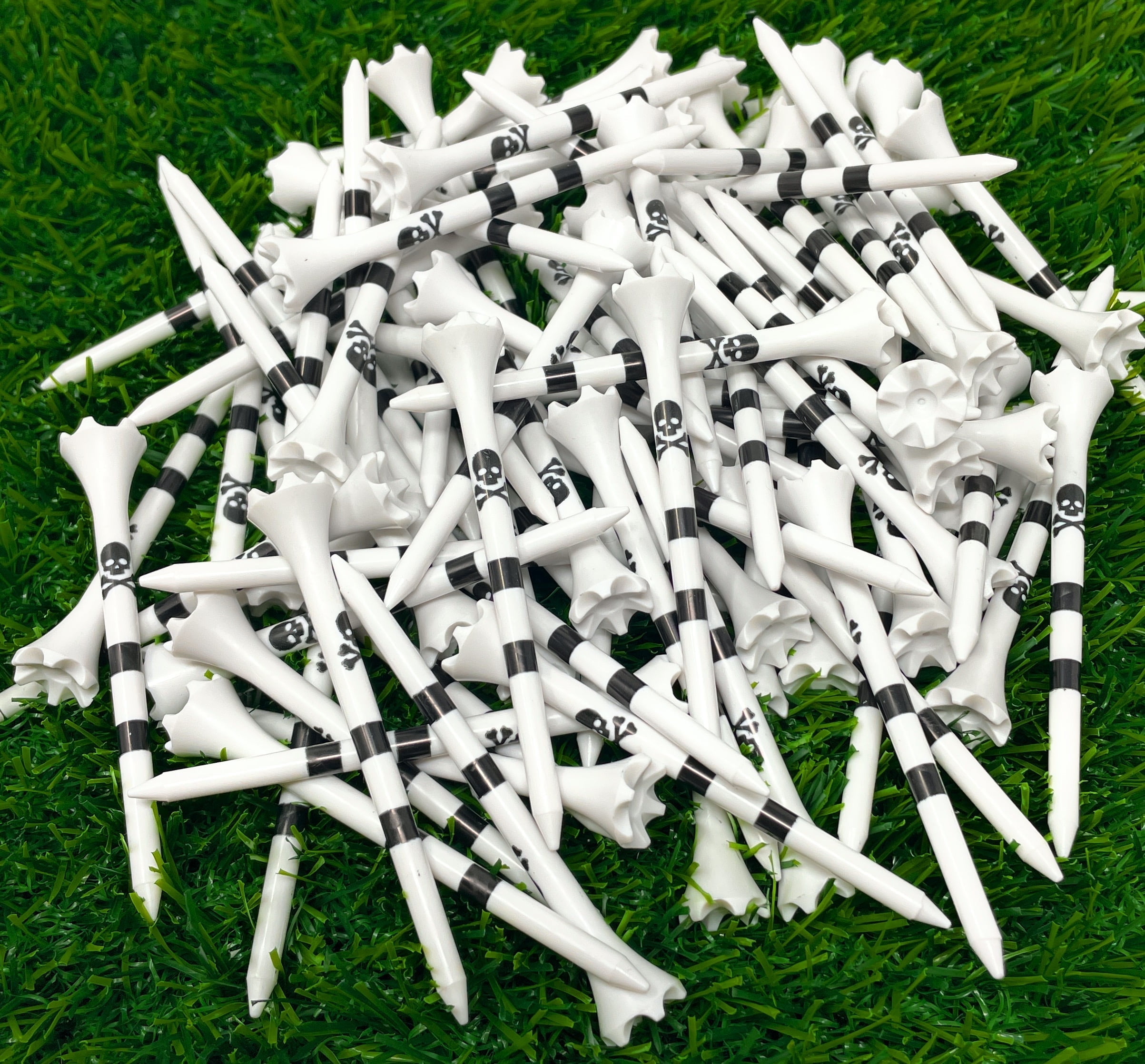 NorthPointe Skull and Crossbones Plastic Golf Tees 3 1/4 100 Tees in ...