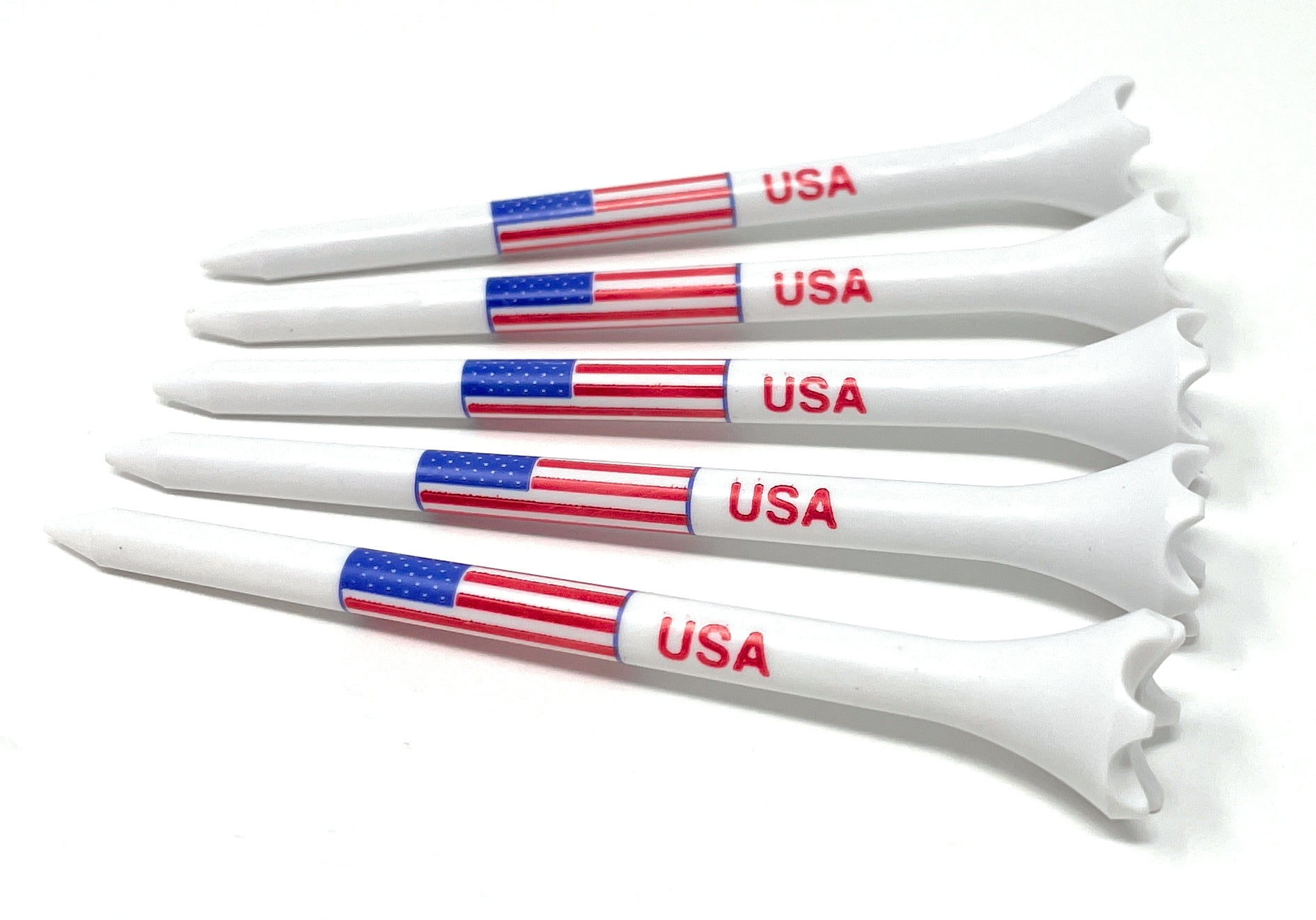 NorthPointe USA American Flag 3 ¼” Plastic Golf Tees - 100 Patriotic ...