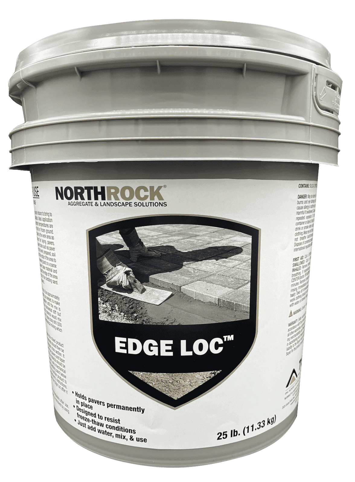 NorthRock Edge Loc Concrete Paver Edger, Gray, 25 Pound - Walmart.com