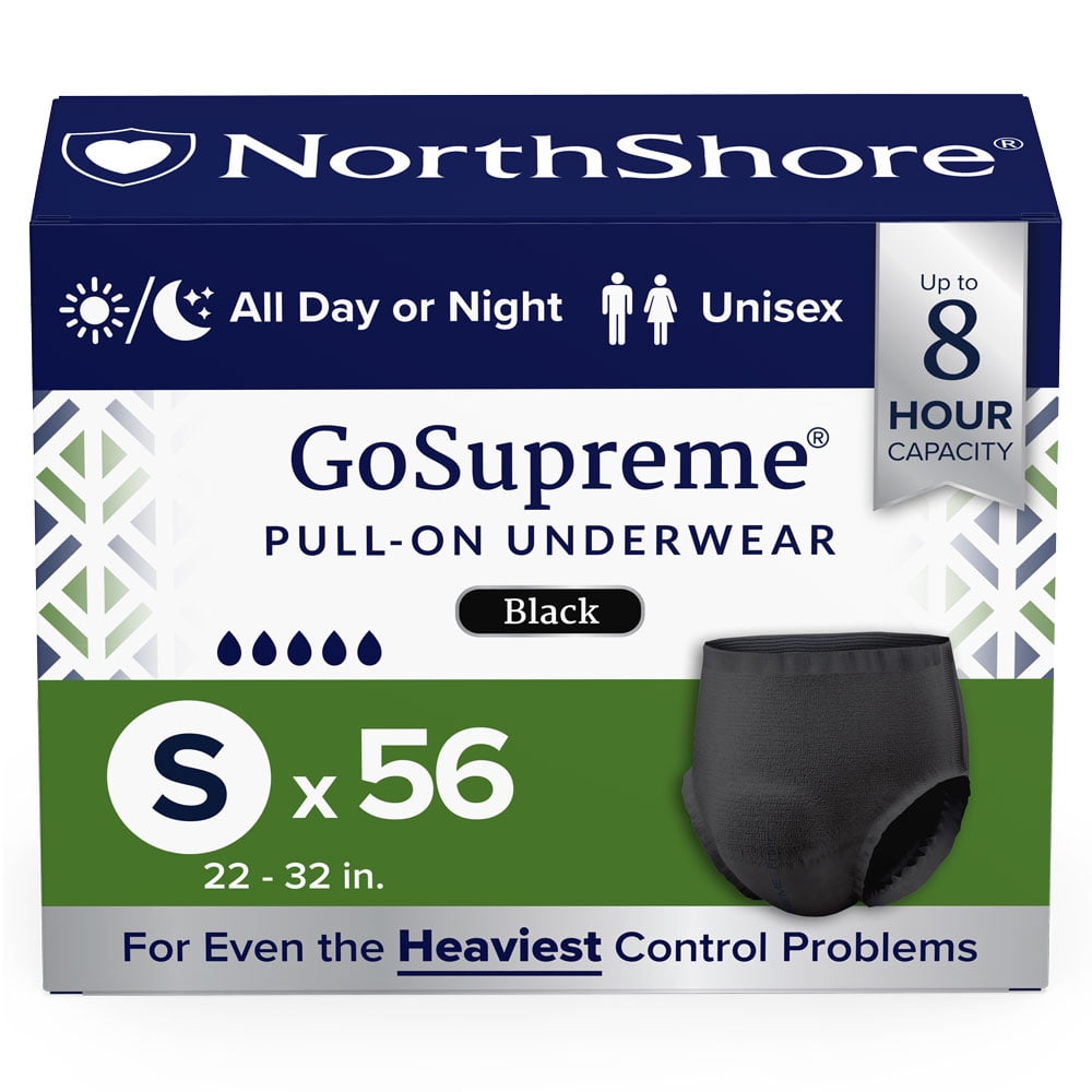 NorthShore GoSupreme Overnight Incontinence Underwear, 8-Hour Pullup ...