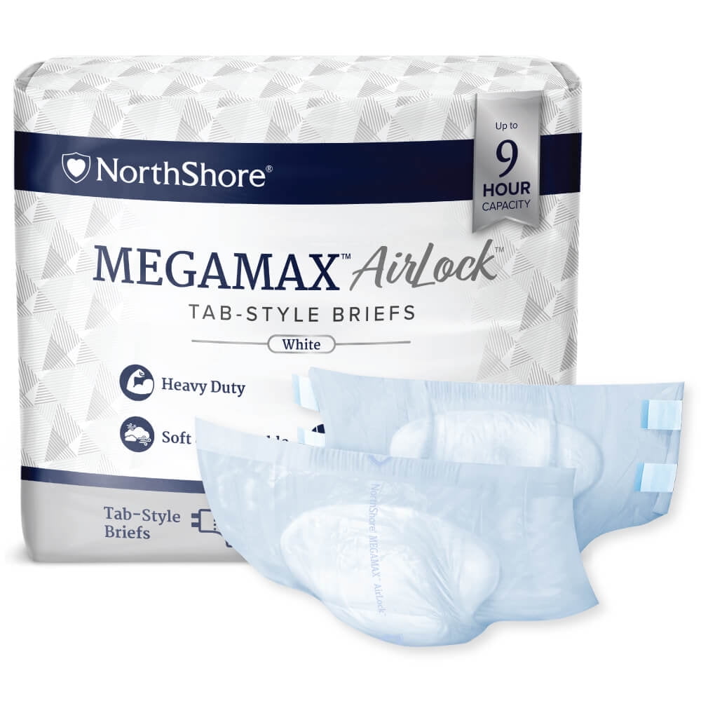 NorthShore MegaMax AirLock Breathable 9-Hour Heavy-Duty Tab-Style Adult ...