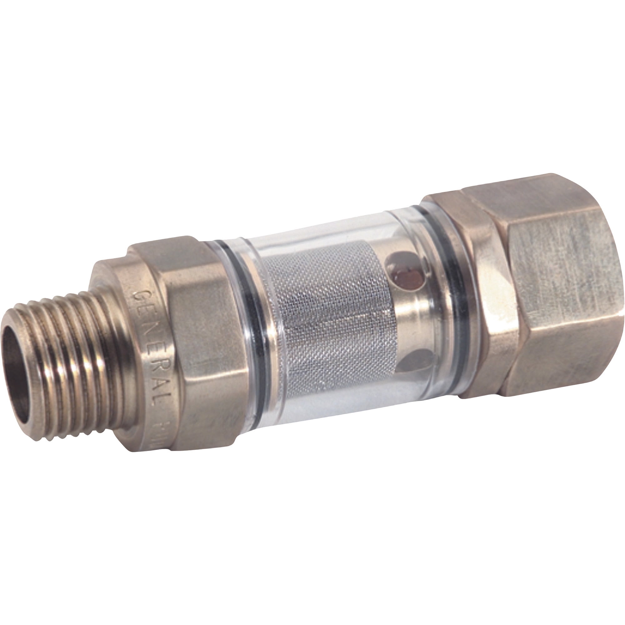 NorthStar Inline Water Filter, 1/2in. NPT-M x 3/4in. GH-F, Brass ...